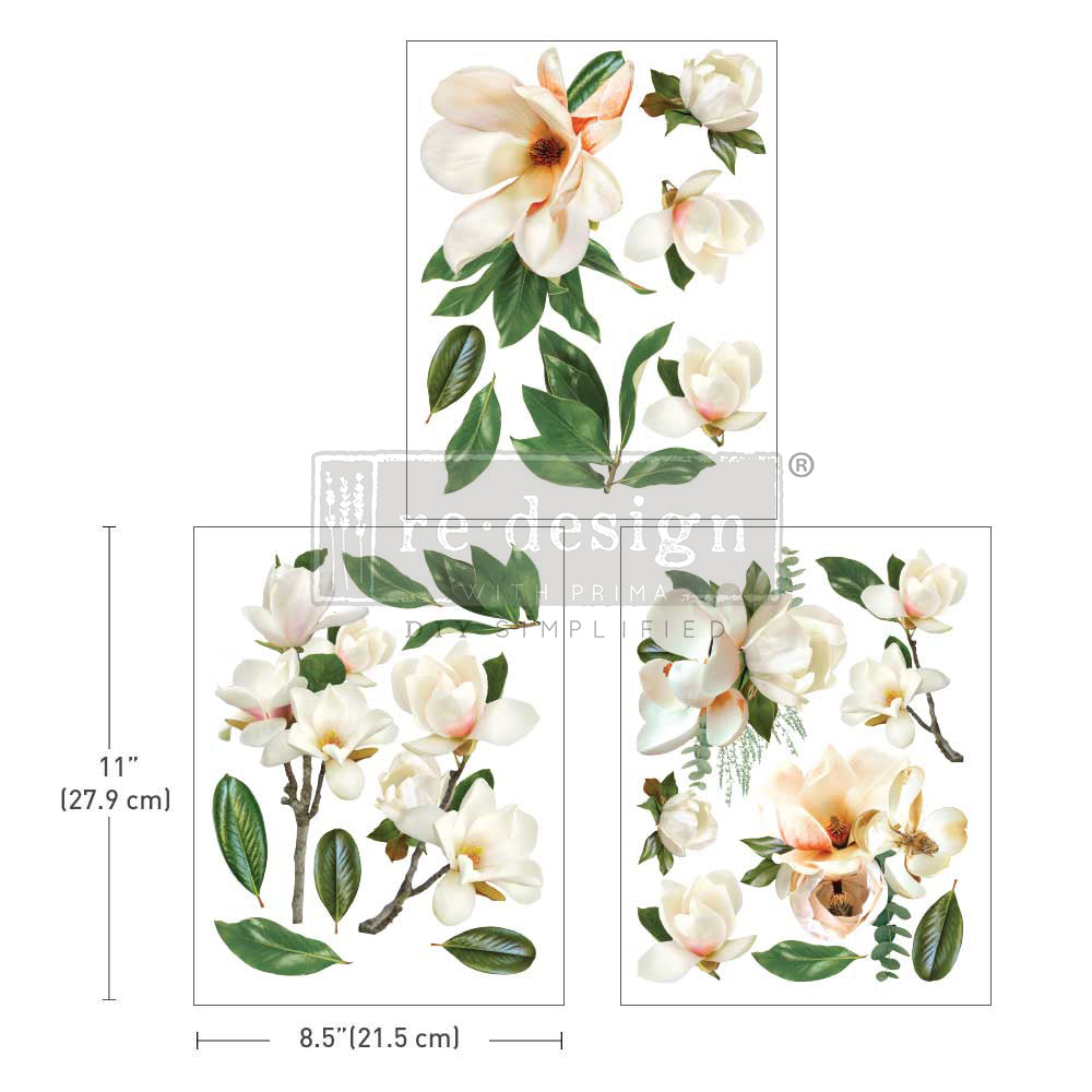 La Gran Magnolia, 8.5"x11" - ReDesign Middy Decor Transfer – Flippin ...