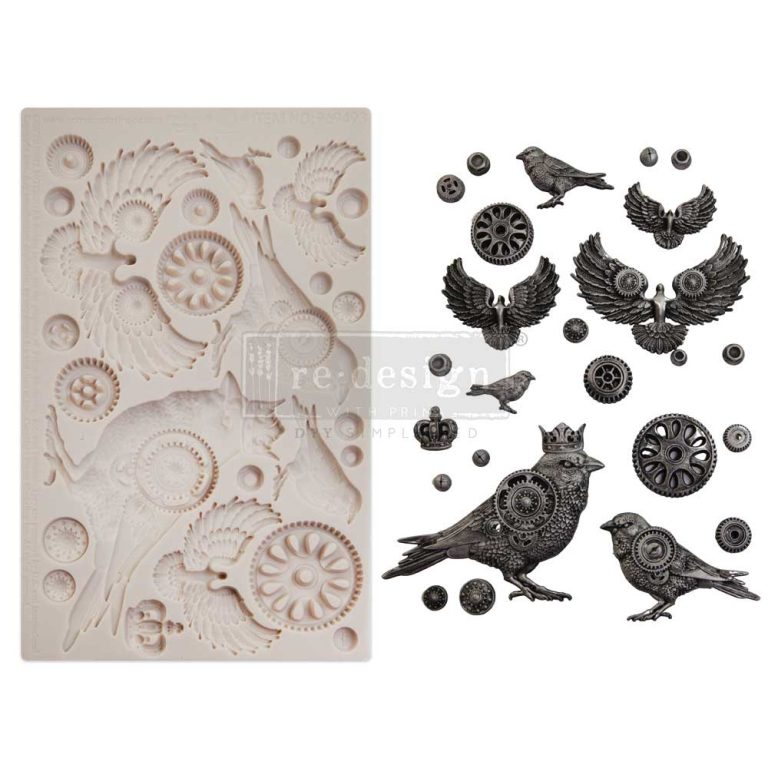 Clockwork Sparrows Mould by Finnabair - ReDesign with Prima/Prima Mark ...