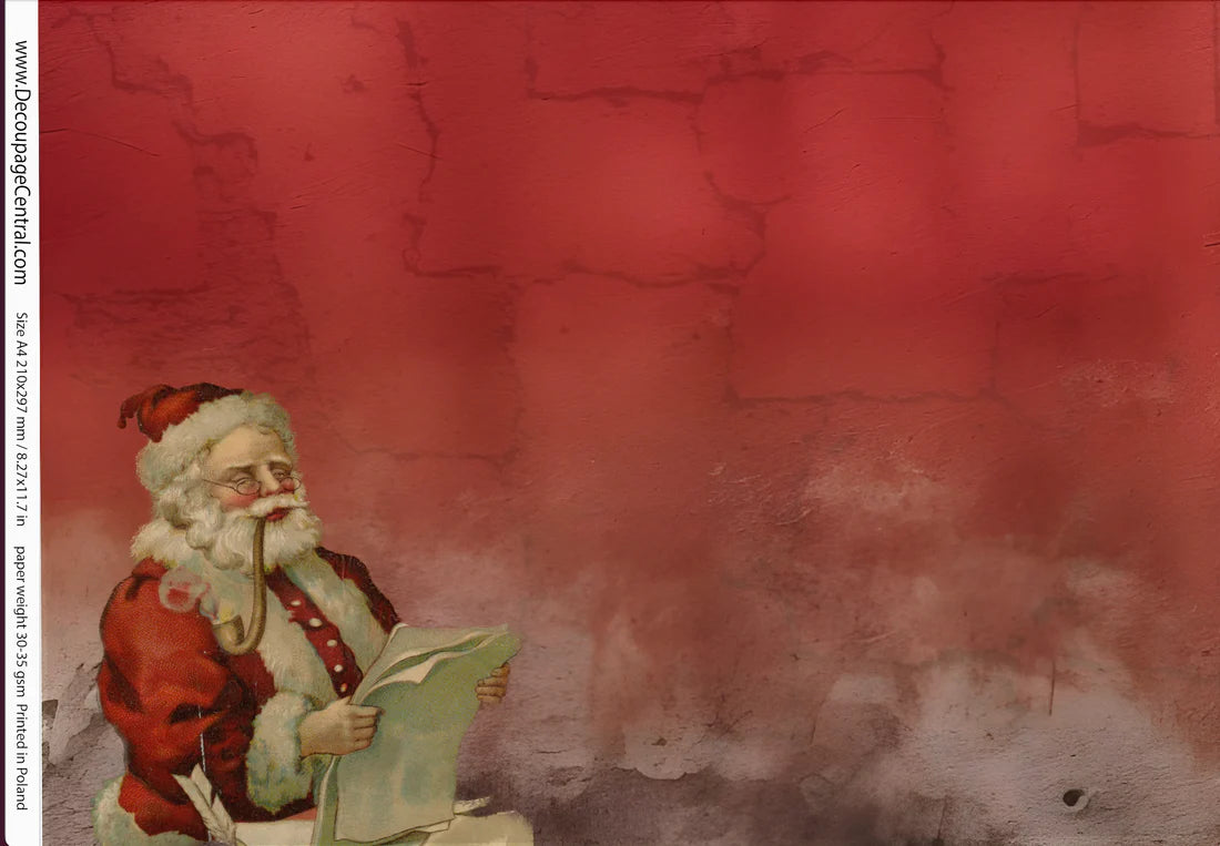 Just Santa Rice Paper - Decoupage Central – Flippin Furniture Shop