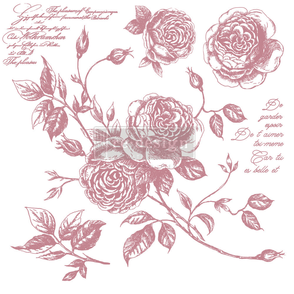 Romance Roses Stamp - ReDesign Decor Stamp – Flippin Furniture Shop