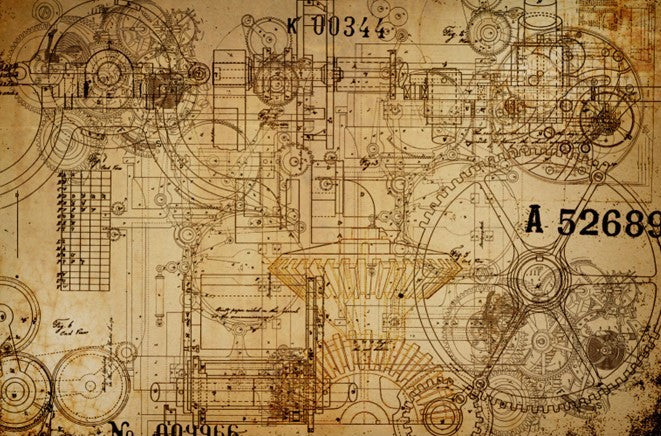 Mechanics - Roycycled Decoupage Paper – Flippin Furniture Shop