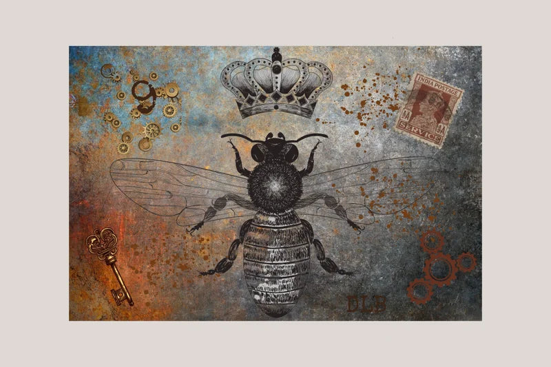 Her Majesty Queen Bee Decoupage Tissue - Deborah Bucher Designs ...
